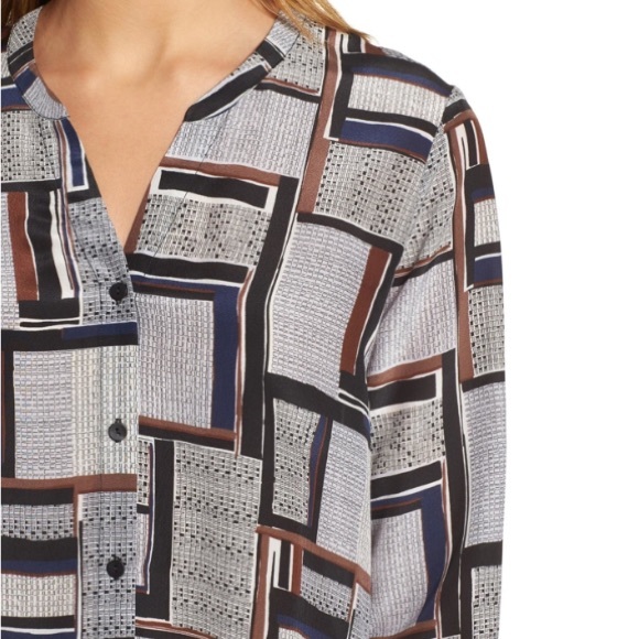 NIC+ZOE | Tops | Nic Zoe Falling Cube Blouse From Texas By Ciao | Poshmark
